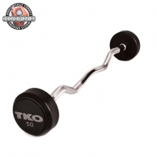 TKO Rubber Tri-Grip Curl Bar - Primo Fitness
